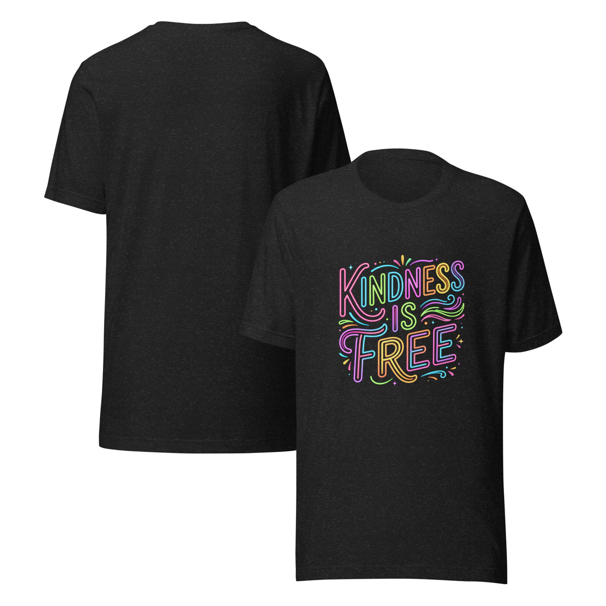 Kindness is Free Unisex T-Shirt | 5 Hearts Design